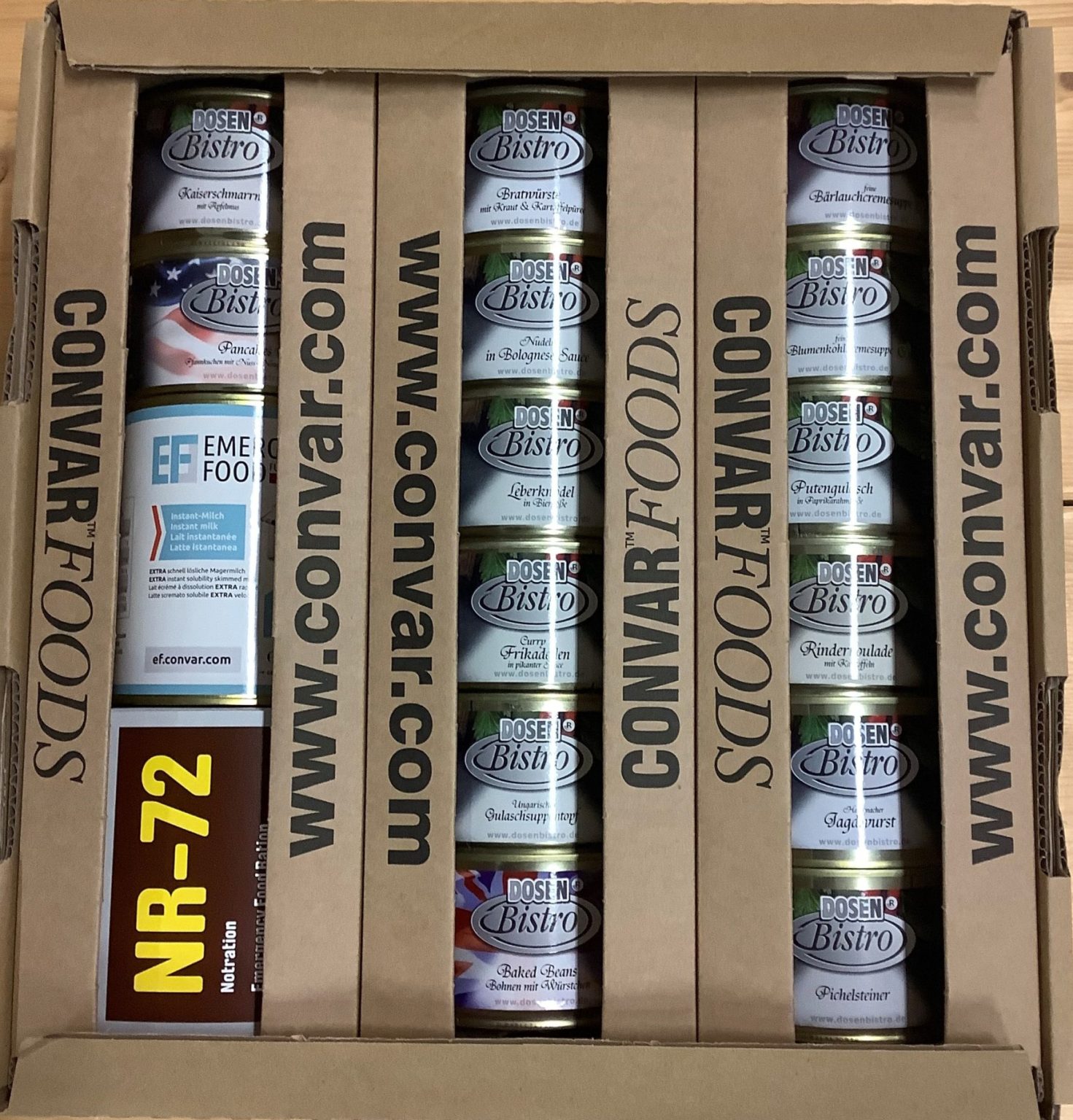 7 Tage VEGI-Paket (Dosen-Fertiggerichte) | SicherSatt