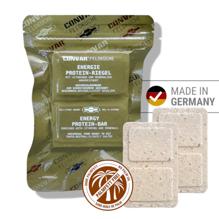 9 x CONVAR™ Feldküche Energy Protein Bar (120g) MILITARY GRADE | SicherSatt